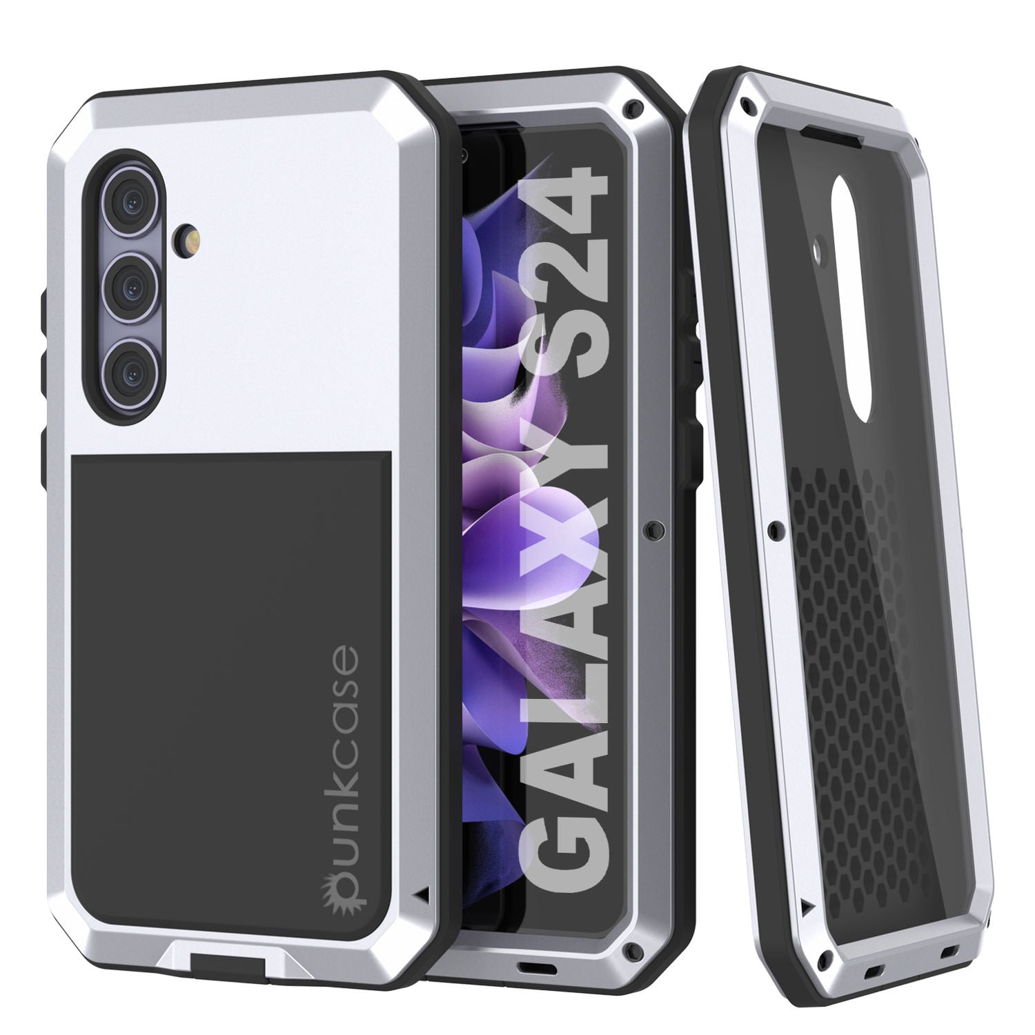 Galaxy S24 Metal Case, Heavy Duty Military Grade Armor Cover [shock pr ...